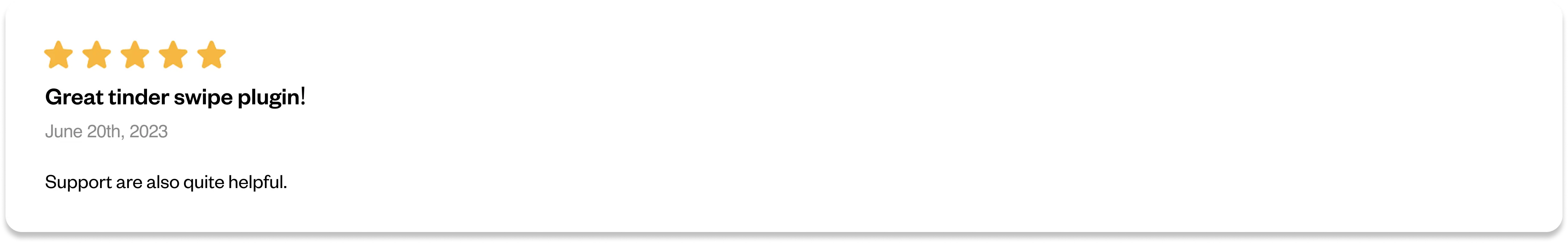 Tinder Swipe Cards Pro Plugin | Bubble